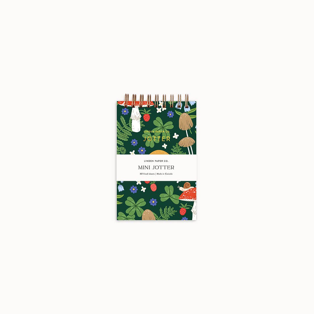 Mushroom Jotter | Mini Spiral Notebook – Sweet Pea Apothecary